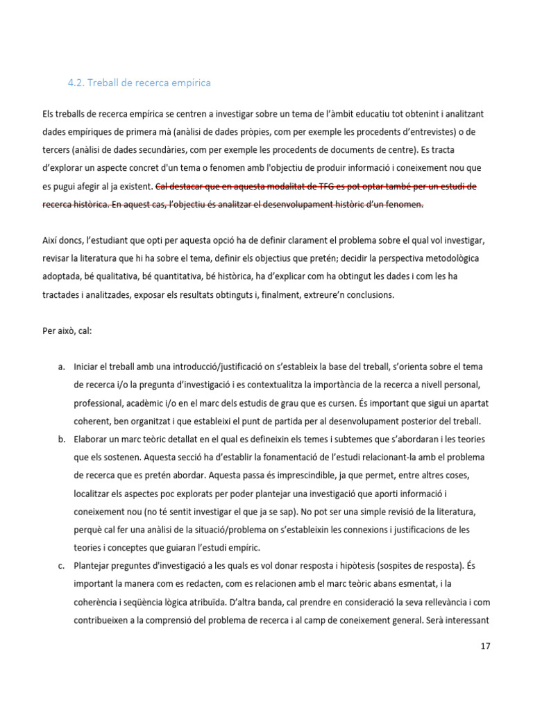 Treball de Recerca Empírica | PDF