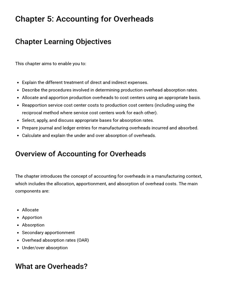 Ma Chapter 5 | PDF | Cost Of Goods Sold | Accounting