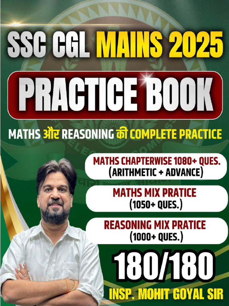 SSC CGL MAINS 2025 Complete Practice Book | PDF