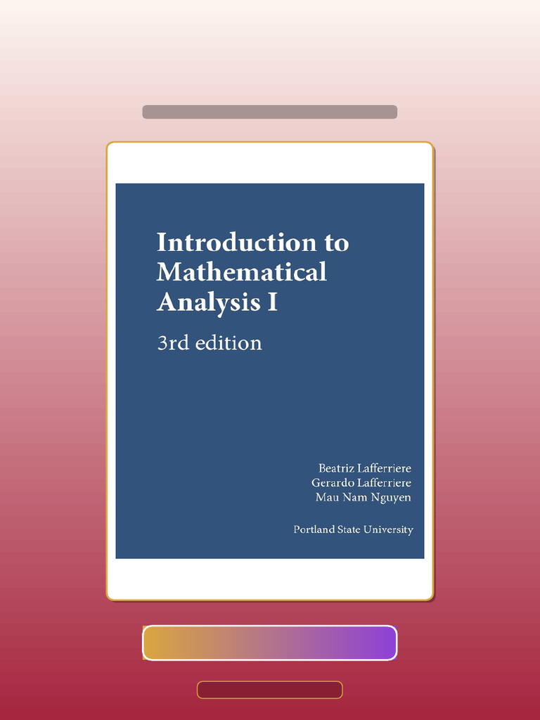 Introduction to Mathematical Analyss 3rd Edition HQ File Exam Prep ...