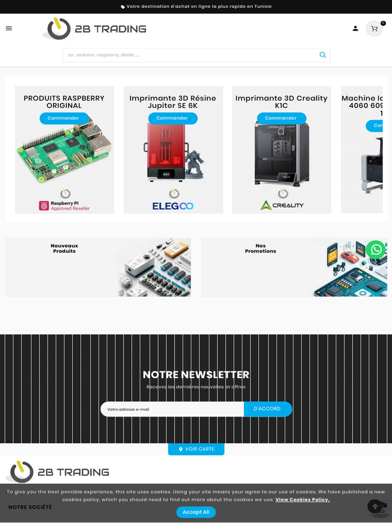 2B TRADING Fournisseur de Technologie en Tunisie | PDF