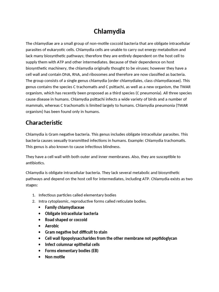 Chlamydia-WPS Office This A Mphill Research Paper | PDF | Medical ...
