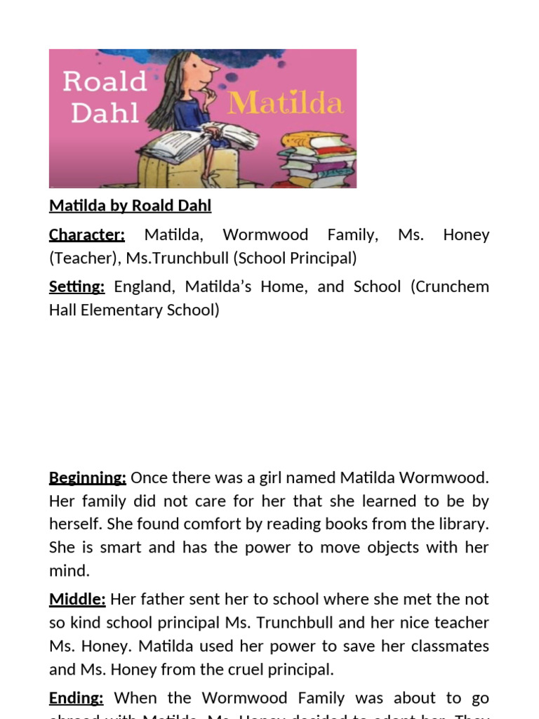Matilda: A Tale of Courage and Family | PDF