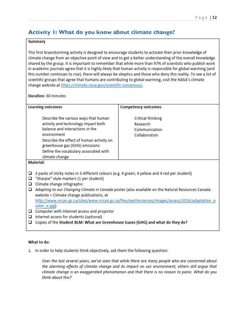Understanding Climate Change Basics | PDF | Greenhouse Gas | Climate Change