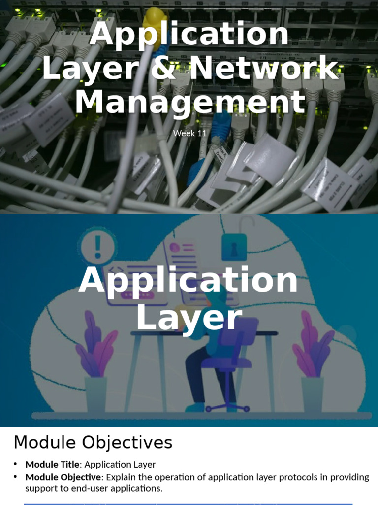 Application Layer & Network Management Protocols | PDF | World Wide Web ...