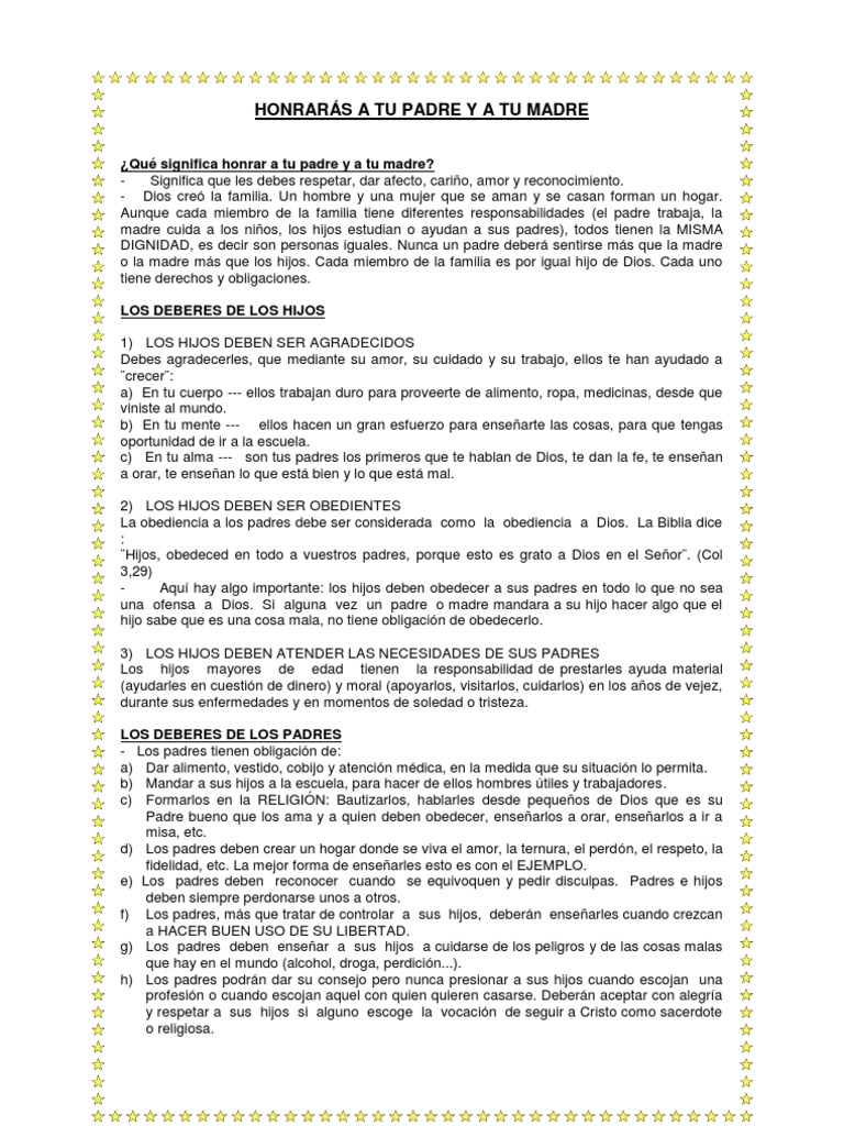 4to Mandamiento | PDF | Familia | Amor