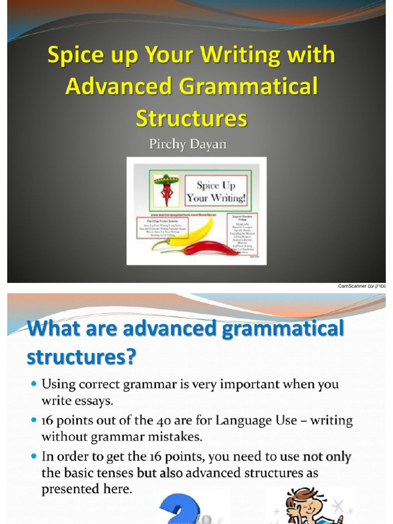 Advanced Grammatical Structures-1 | PDF