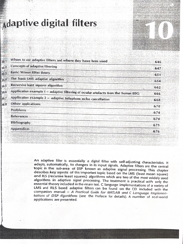 Adaptive Digital Filtering | PDF