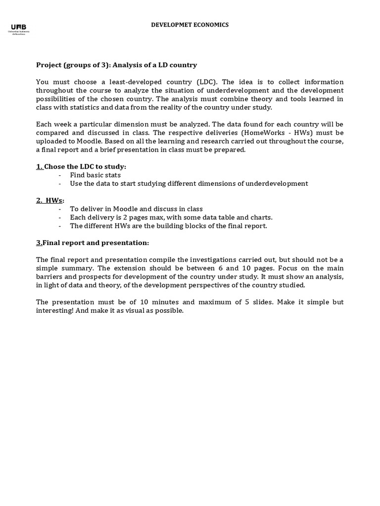 Dev Eco Project | PDF