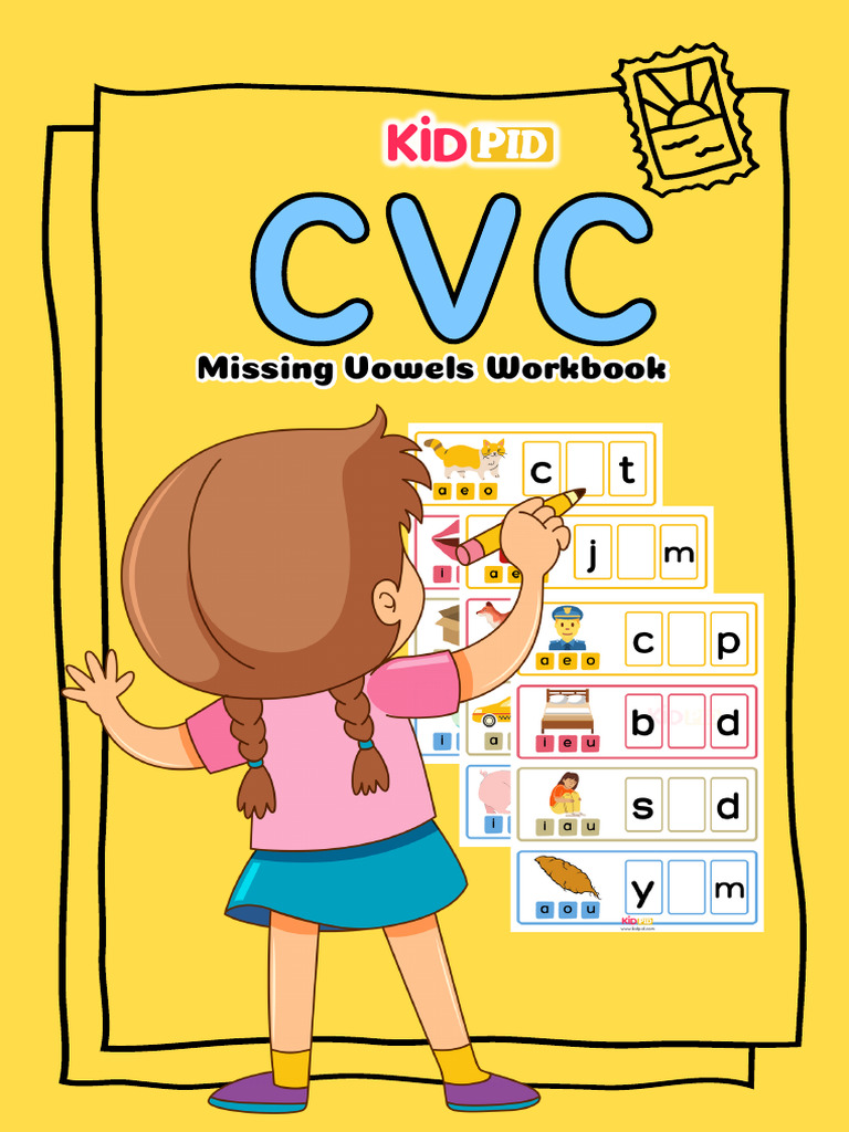 CVC Missing Vowels Workbook | PDF | Learning | Educational Technology