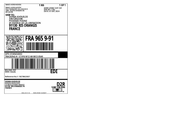 Vinted Return Label 11623639760 | PDF