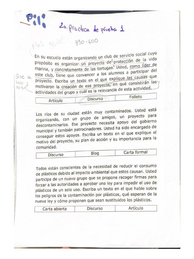 2a. Practica de Prueba 1 | PDF