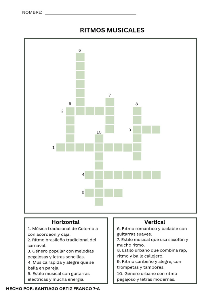 Green White Plot and Conflict Crossword Puzzle Worksheet | PDF