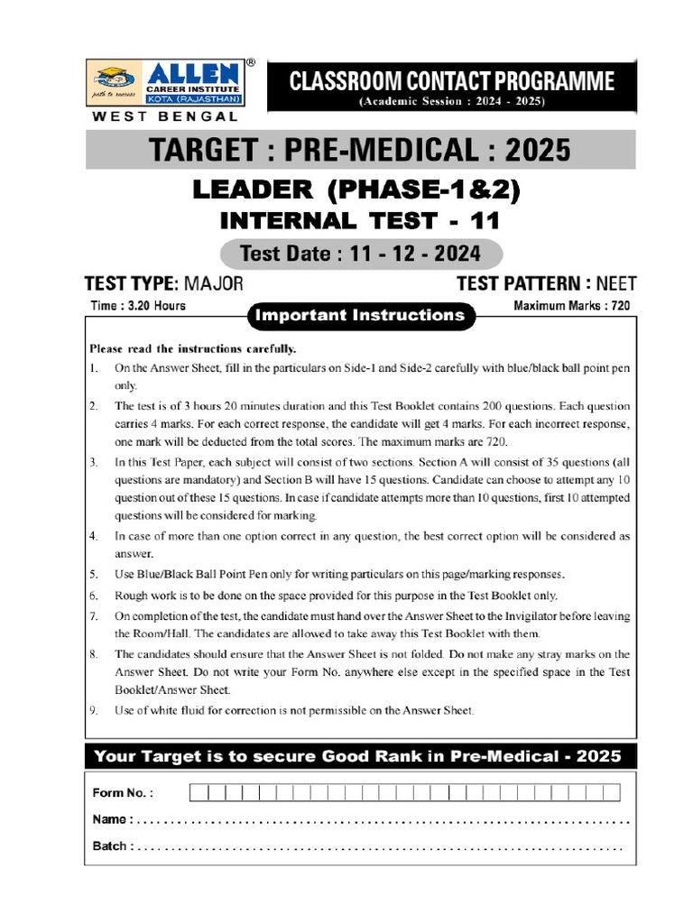 Test 23 | PDF