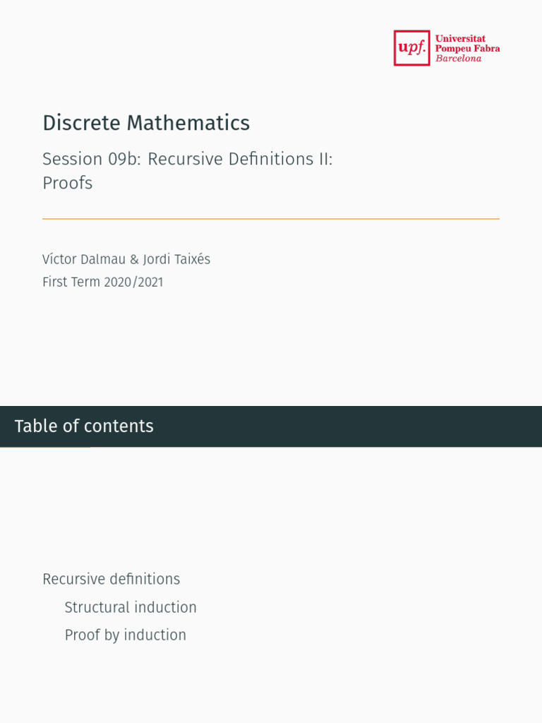 Recursive Definitions and Induction Proofs | PDF | Recursion ...