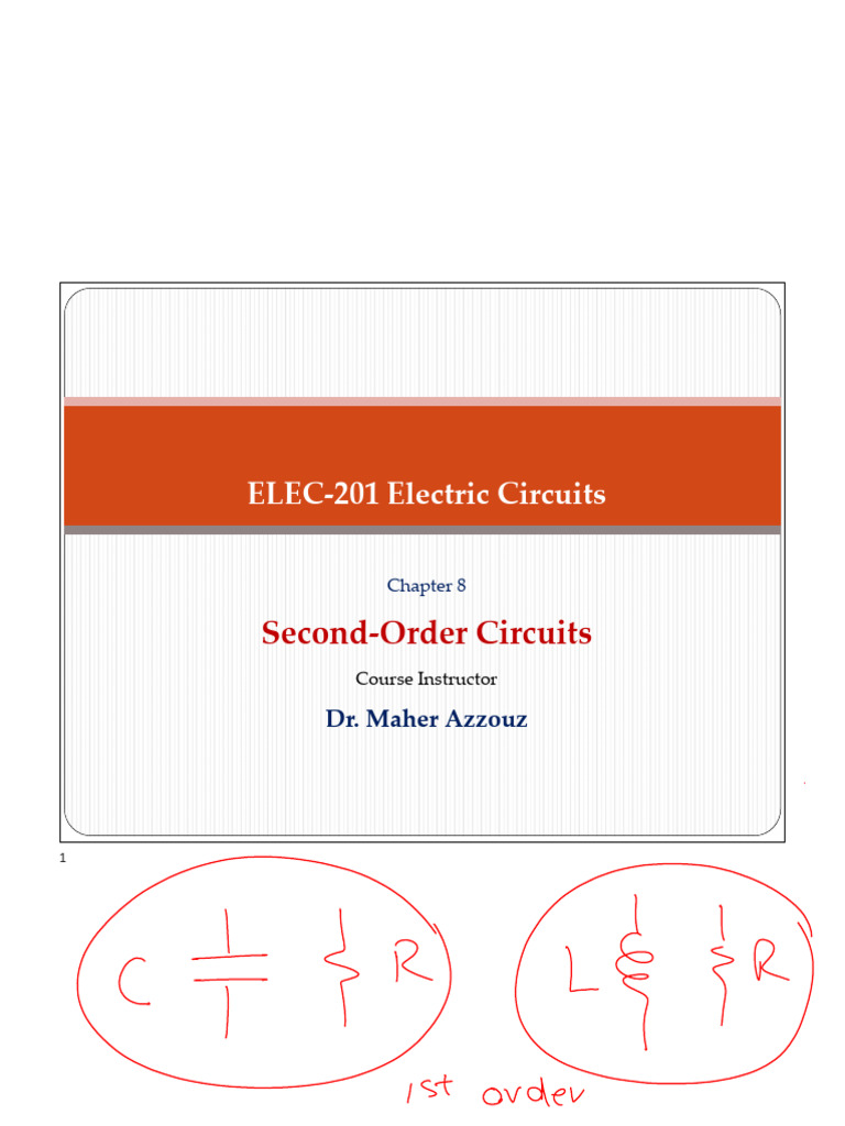 Second-Order Circuits Overview | PDF
