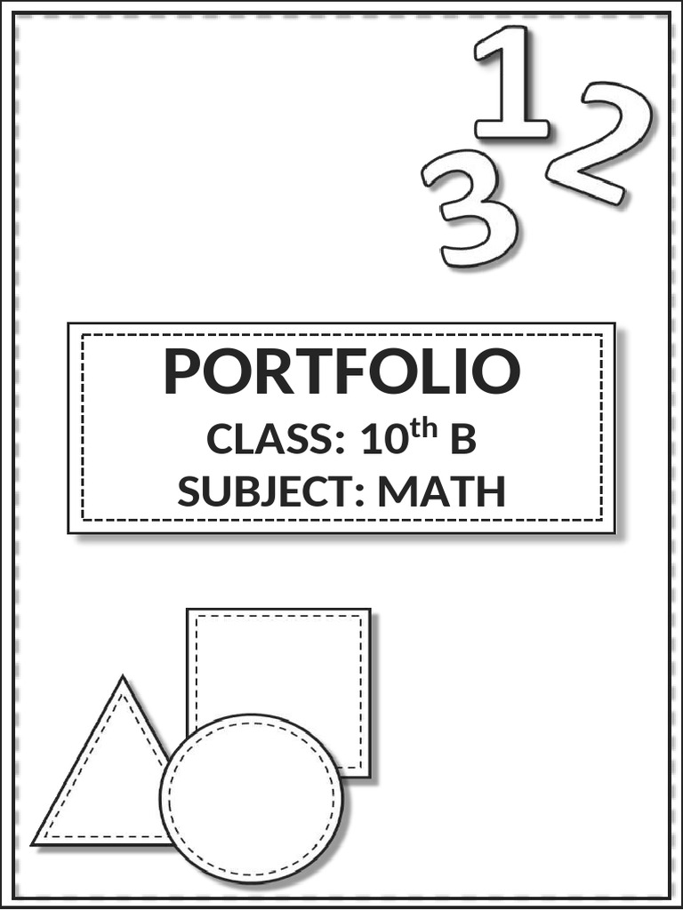 10th Grade Math Portfolio Overview | PDF