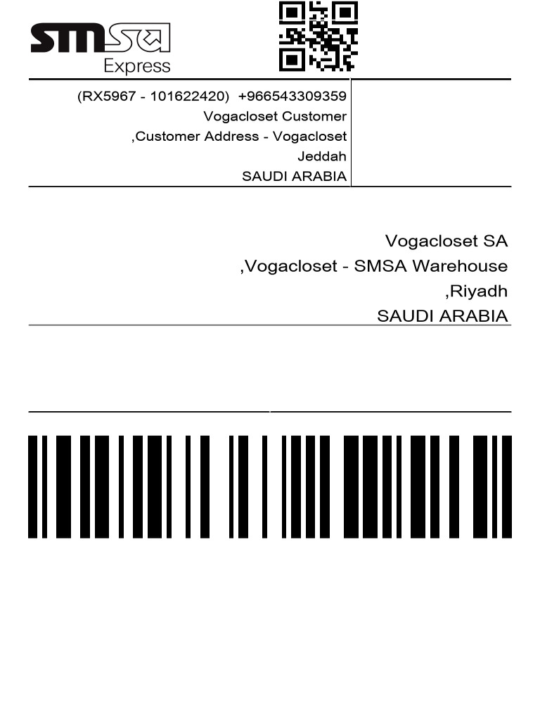 Return Label 100711608V | PDF