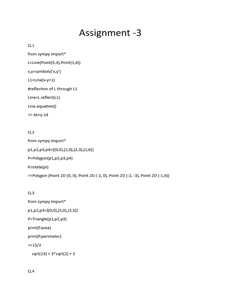 Assignment 3 Python | PDF