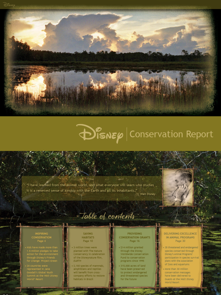 Disney's Conservation Efforts Overview | PDF | Conservation Biology ...