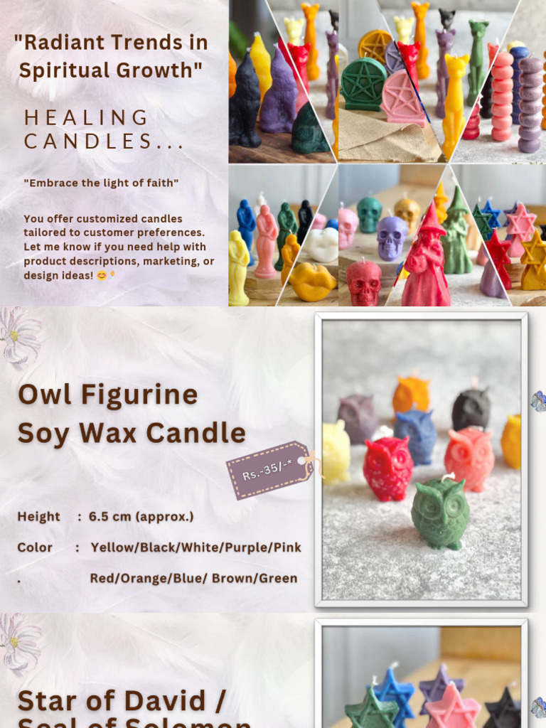Customized Healing Candles for Spiritual Growth | PDF