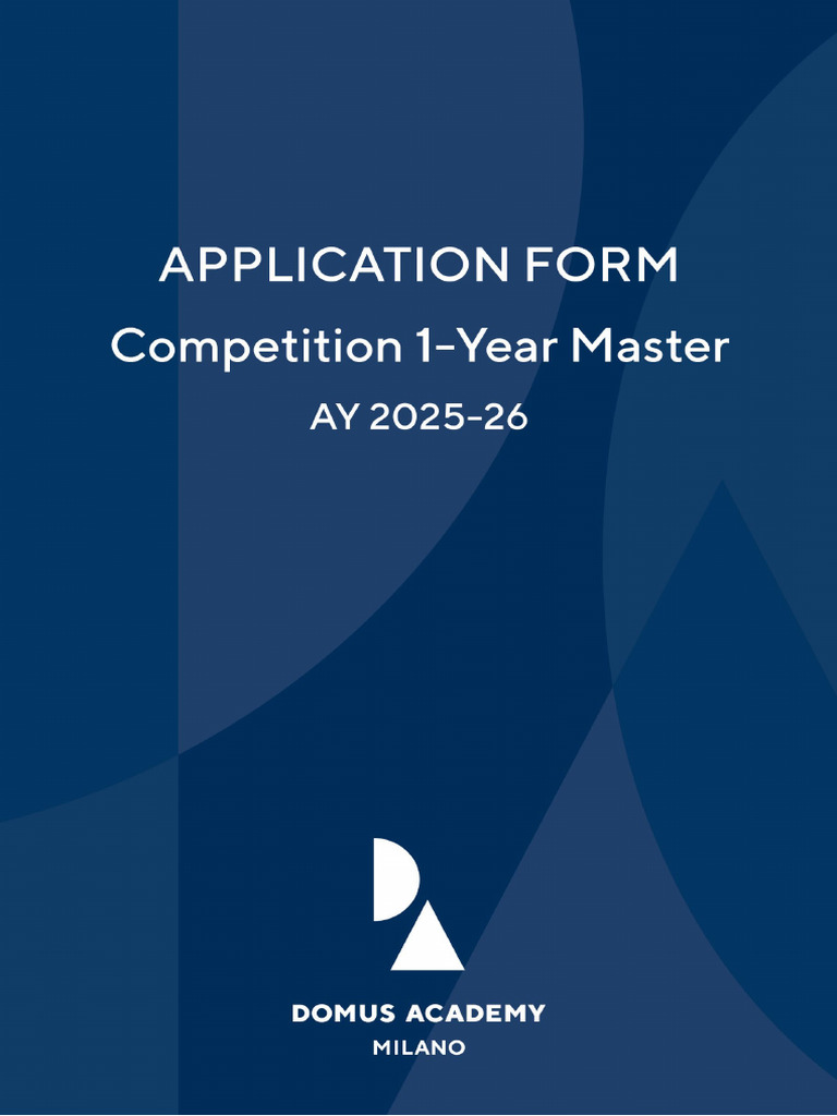 Master's Program Application Form 2025-26 | PDF | Academic Degree ...