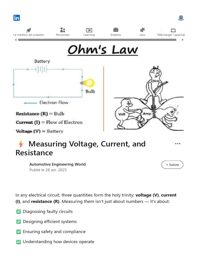 Measuring Voltage, Current, Resistance | PDF | Voltage | Electric Current