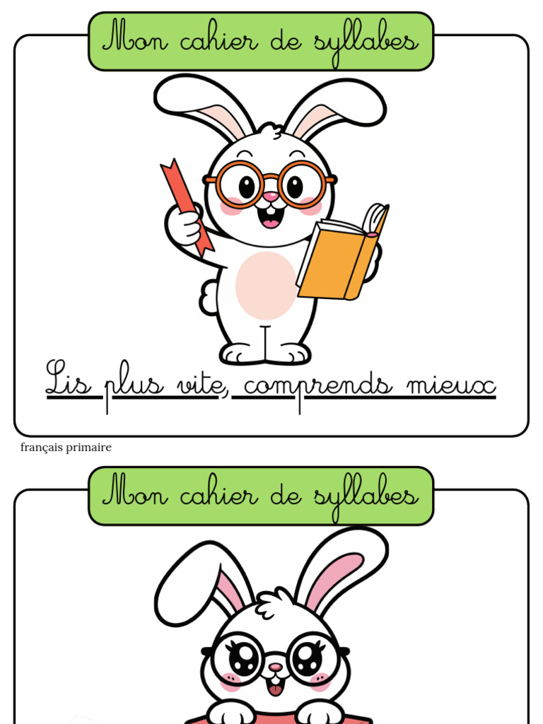 Cahier de syllabes pour le primaire | PDF