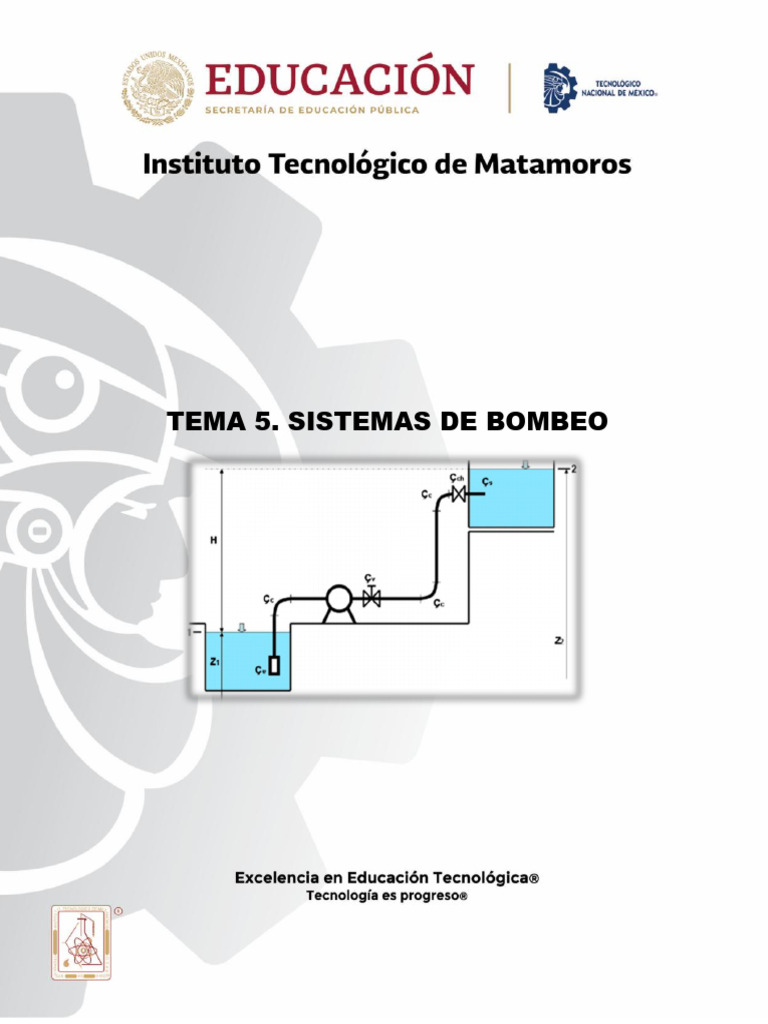 Tema 5. Sistemas de Bombeo | PDF | Bomba | Agua