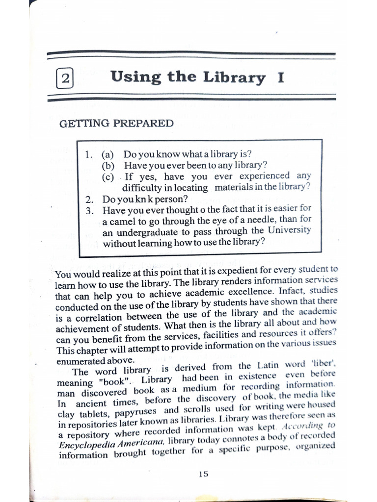 Using the Library | PDF