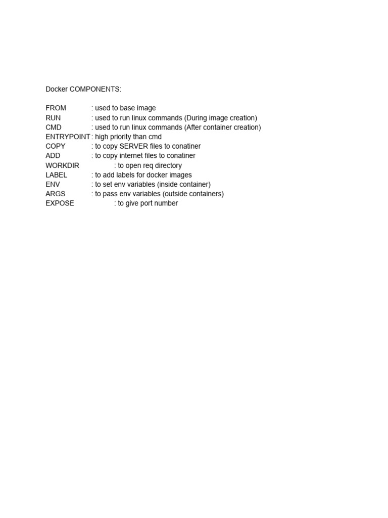 Docker Components Explained | PDF
