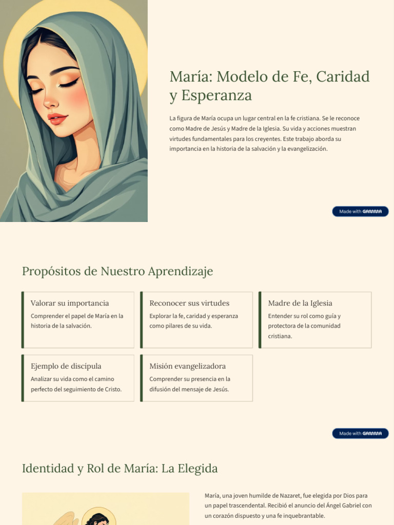 María: Fe, Caridad y Esperanza en Cristo | PDF | María, madre de Jesús | Fe