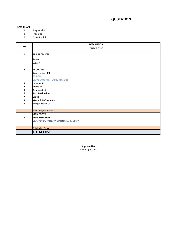 Video Production Budget Breakdown | PDF