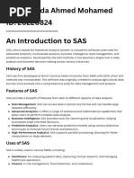 SAS Skill Builder For Students Guide | PDF | Sas (Software) | Analytics