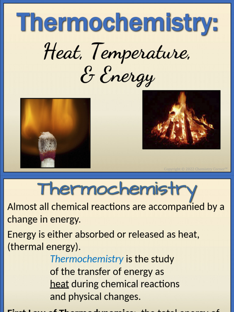 Understanding Thermochemistry Basics | PDF | Calorie | Chemical Kinetics