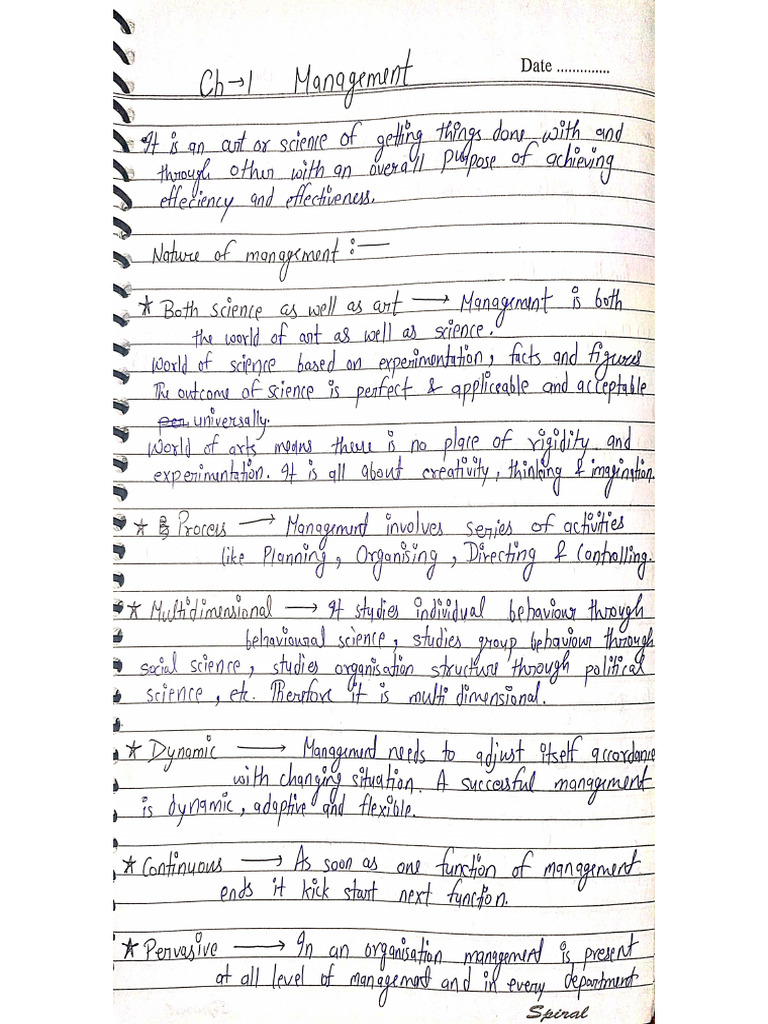 Management Principles and Application Unit 1 Part 1 | PDF