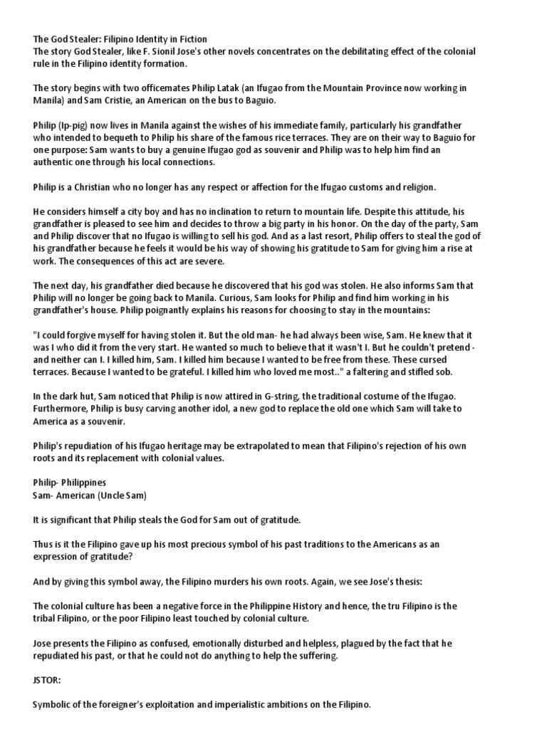 The God Stealer | PDF | Philippines