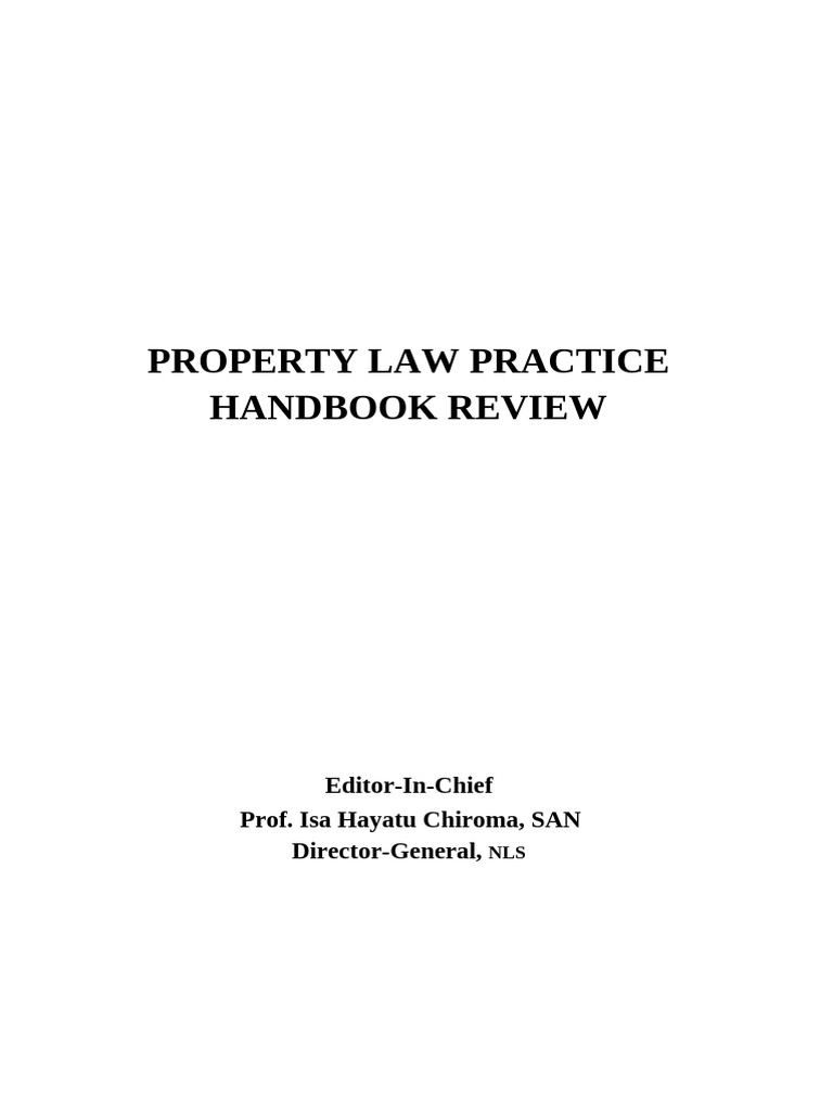 +++property Law Practice Handbook 2025 Review | PDF | Mortgage Law | Lease