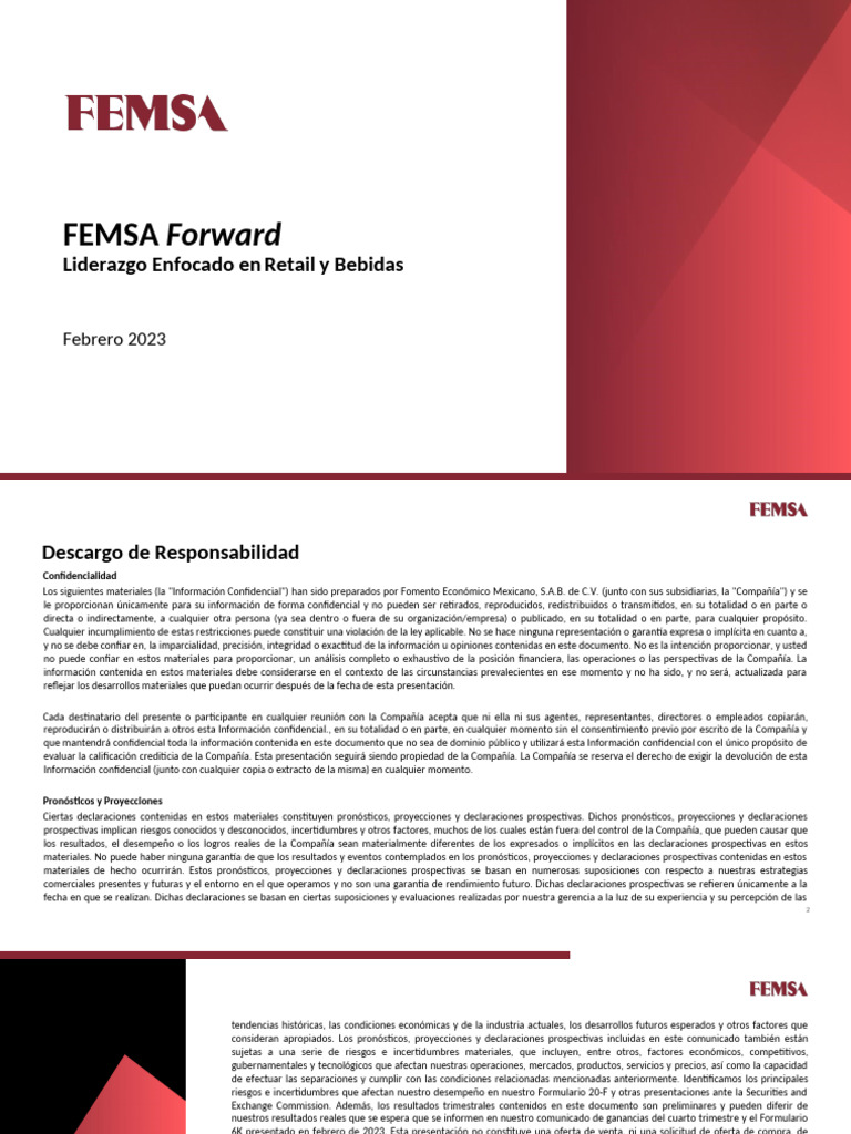 Estrategia FEMSA Forward y Creación de Valor | PDF | Compartir ...