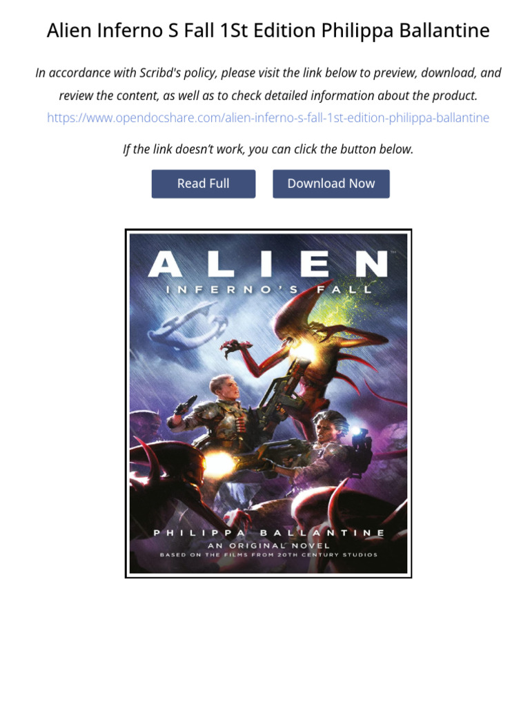 Alien Inferno S Fall 1st Edition Philippa Ballantine | PDF