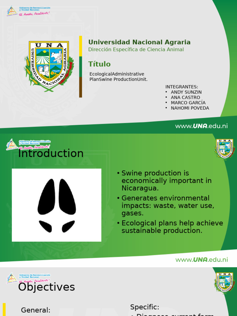 Sustainable Swine Production Plan | PDF