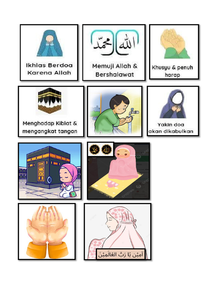 Print Adab Berdoa | PDF