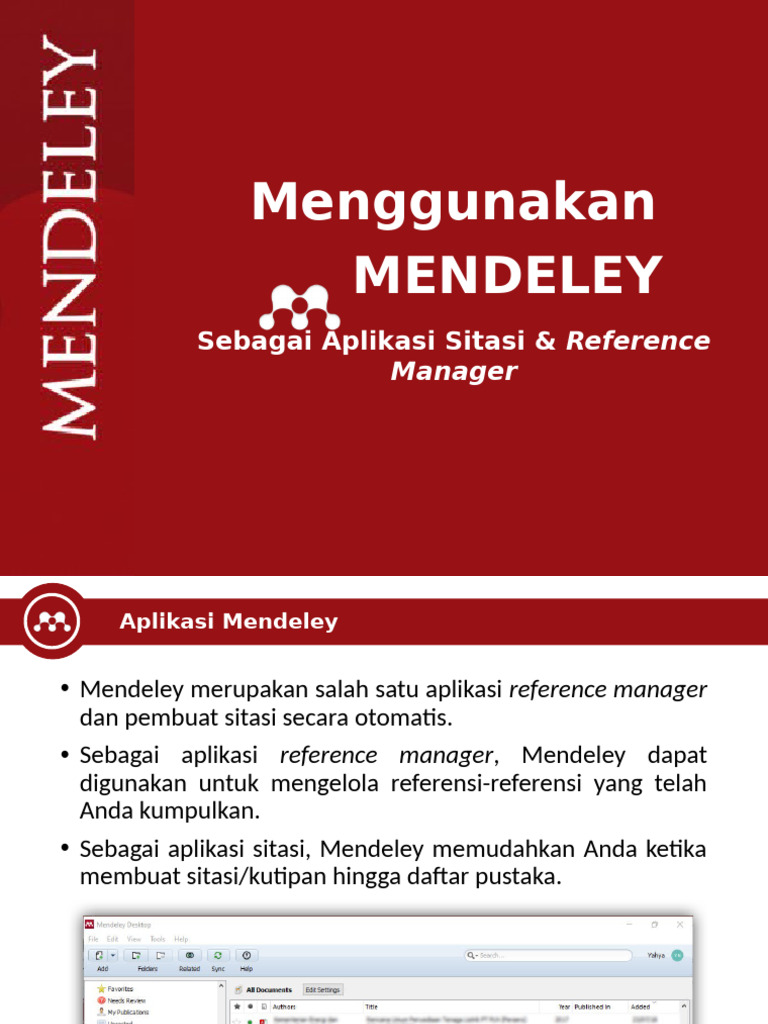 Tutorial Mendeley | PDF