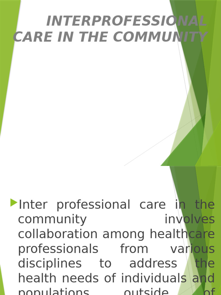 Interprofessional Community Healthcare | PDF | Health Care | Mental Health
