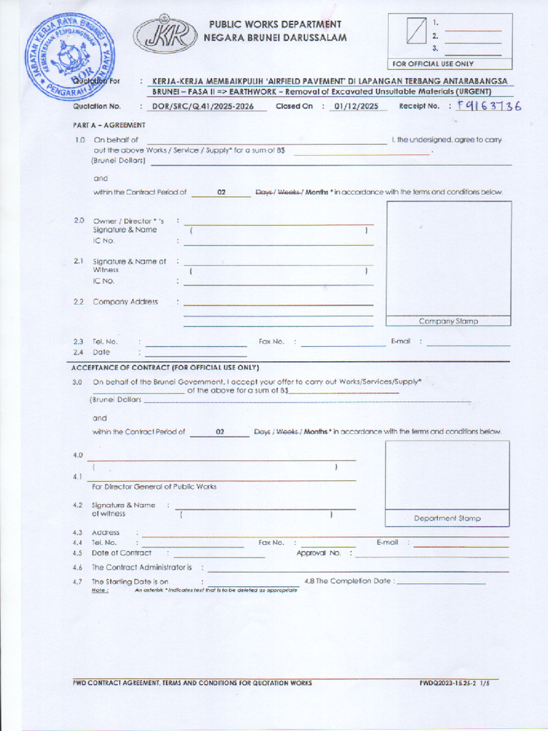 PWD Contract Agreement | PDF