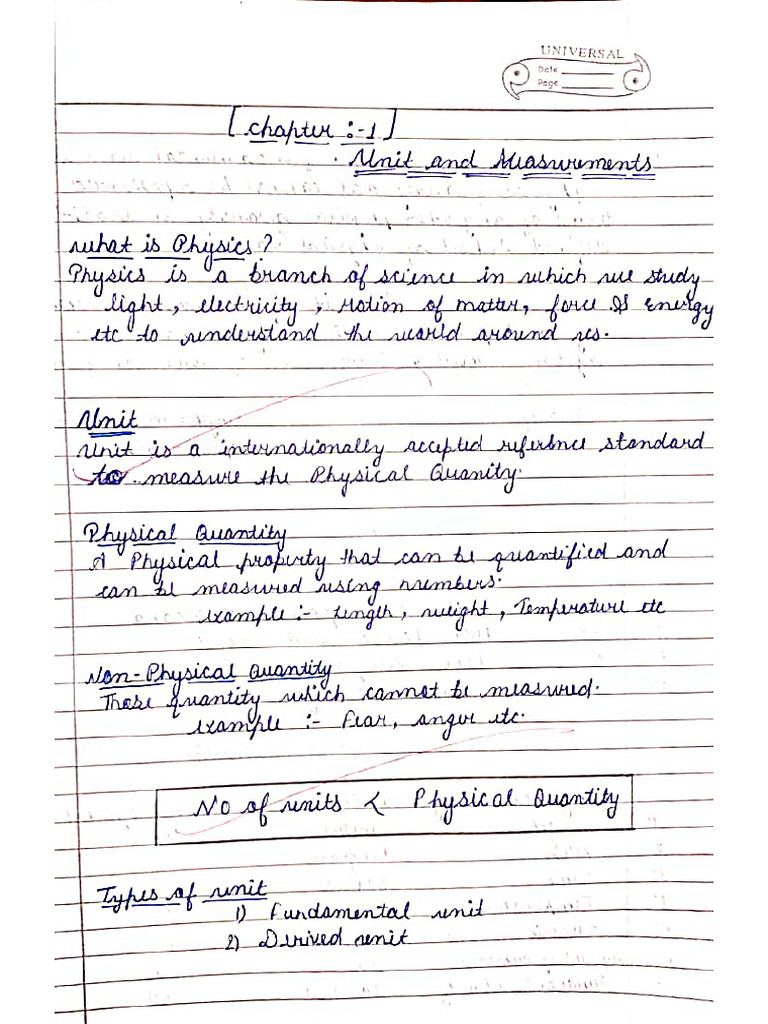 Physics Class 11 | PDF