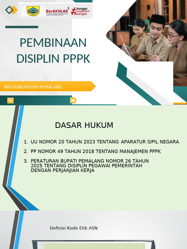 Disiplin dan Kode Etik PPPK Pemalang | PDF