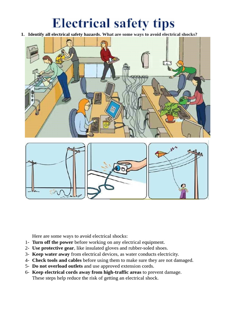 Electrical Safety Tips to Prevent Shocks | PDF