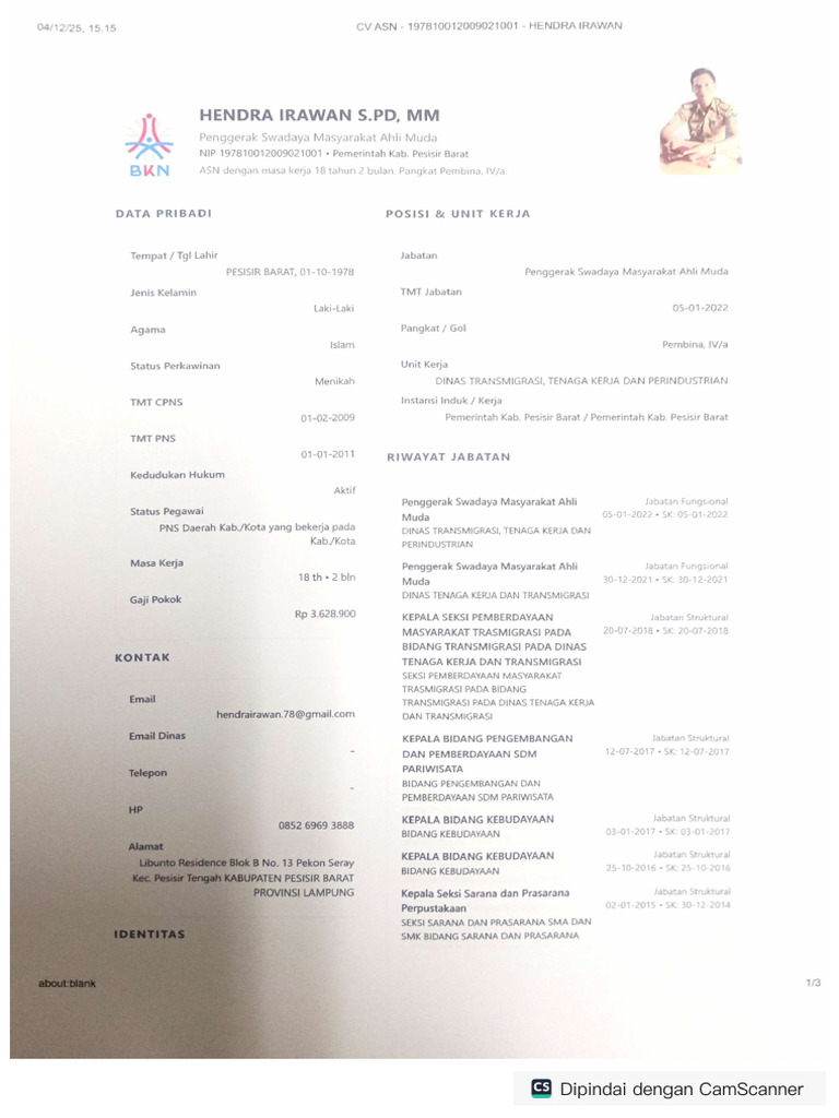Profil My Asn | PDF