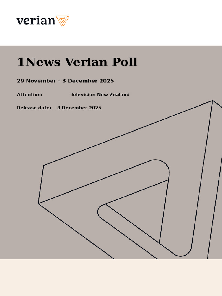 1News Verian Poll Results December 2025 | PDF | Opinion Poll | Sampling ...